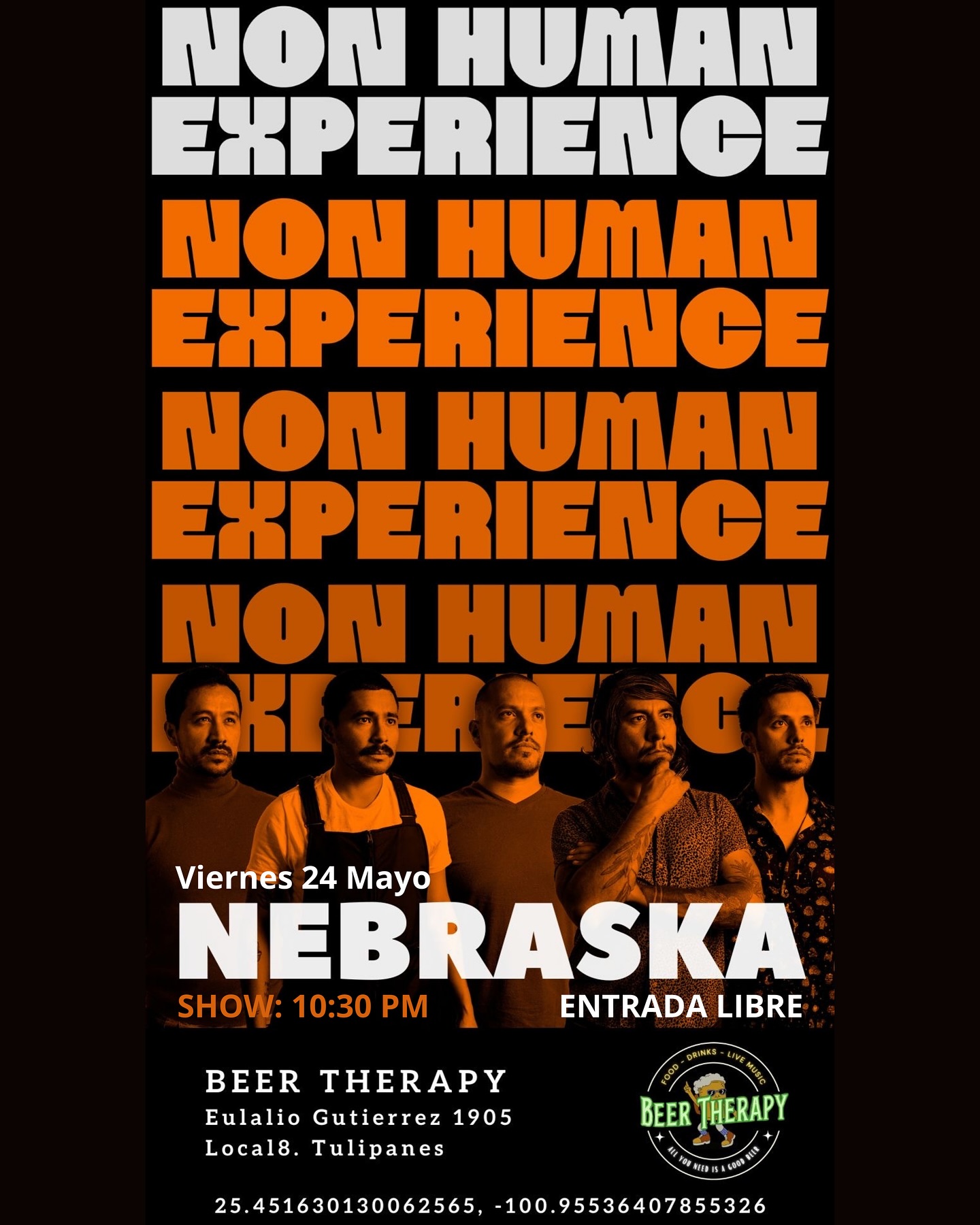 NON HUMAN EXPERIENCE en Beer Therapy - Bienvenidos a Saltillo