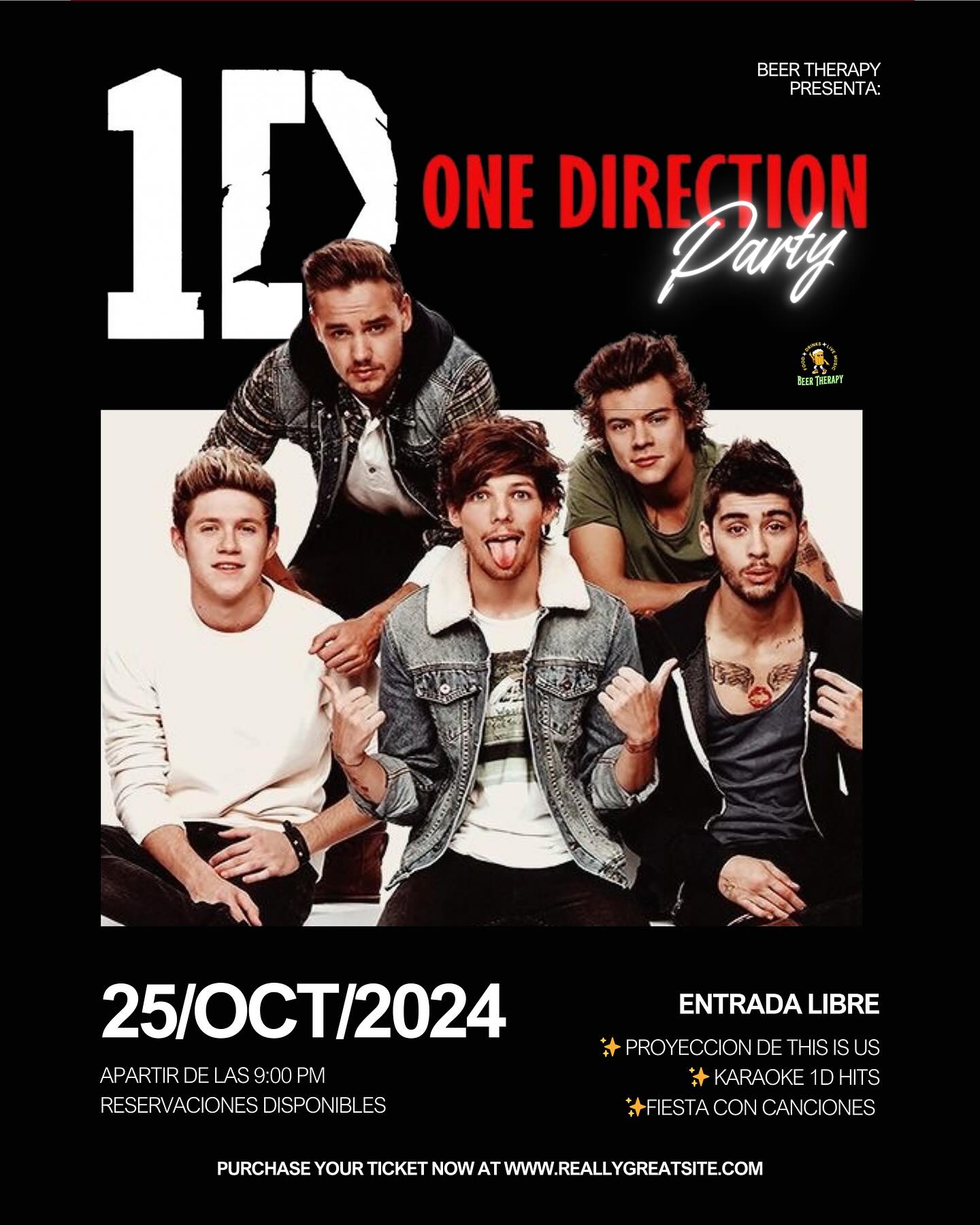 ONE DIRECTION PARTY en Beer Therapy - Bienvenidos a Saltillo