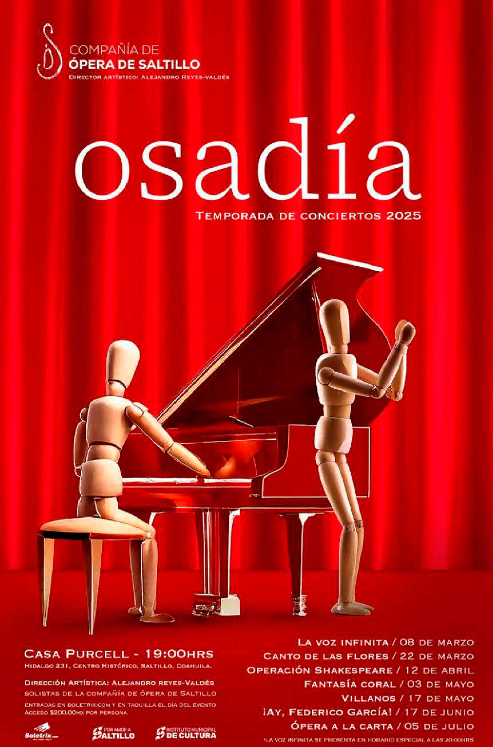 ‘Osadía’ TEMPORADA DE CONCIERTOS 2025 - Bienvenidos a Saltillo