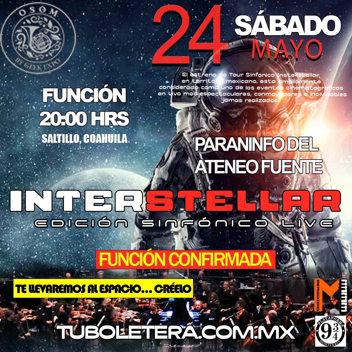 INTERSTELLAR SINFÓNICO LIVE - Bienvenidos a Saltillo