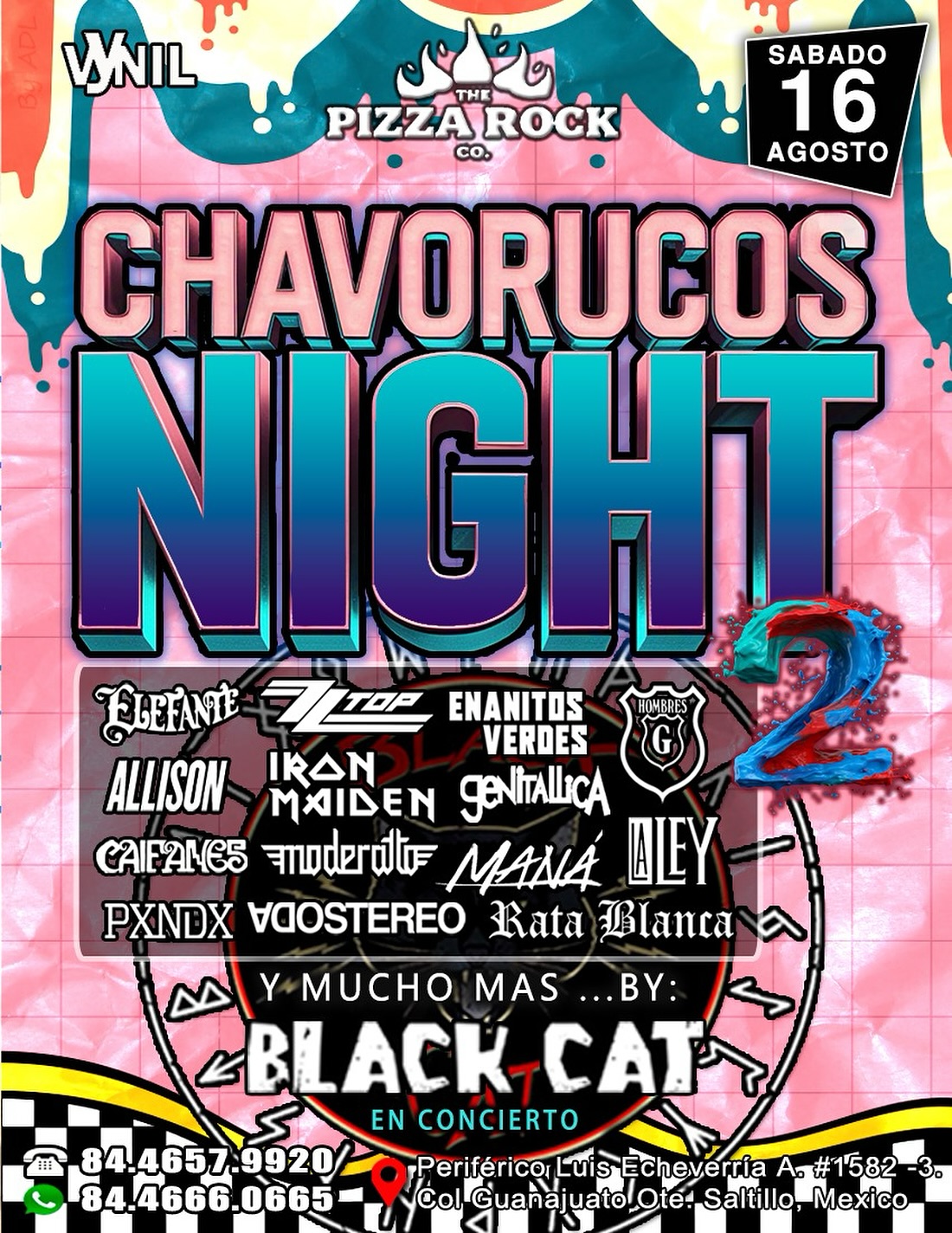Chavorrucos Night 2° Edición en Pizza Rock - Bienvenidos a Saltillo