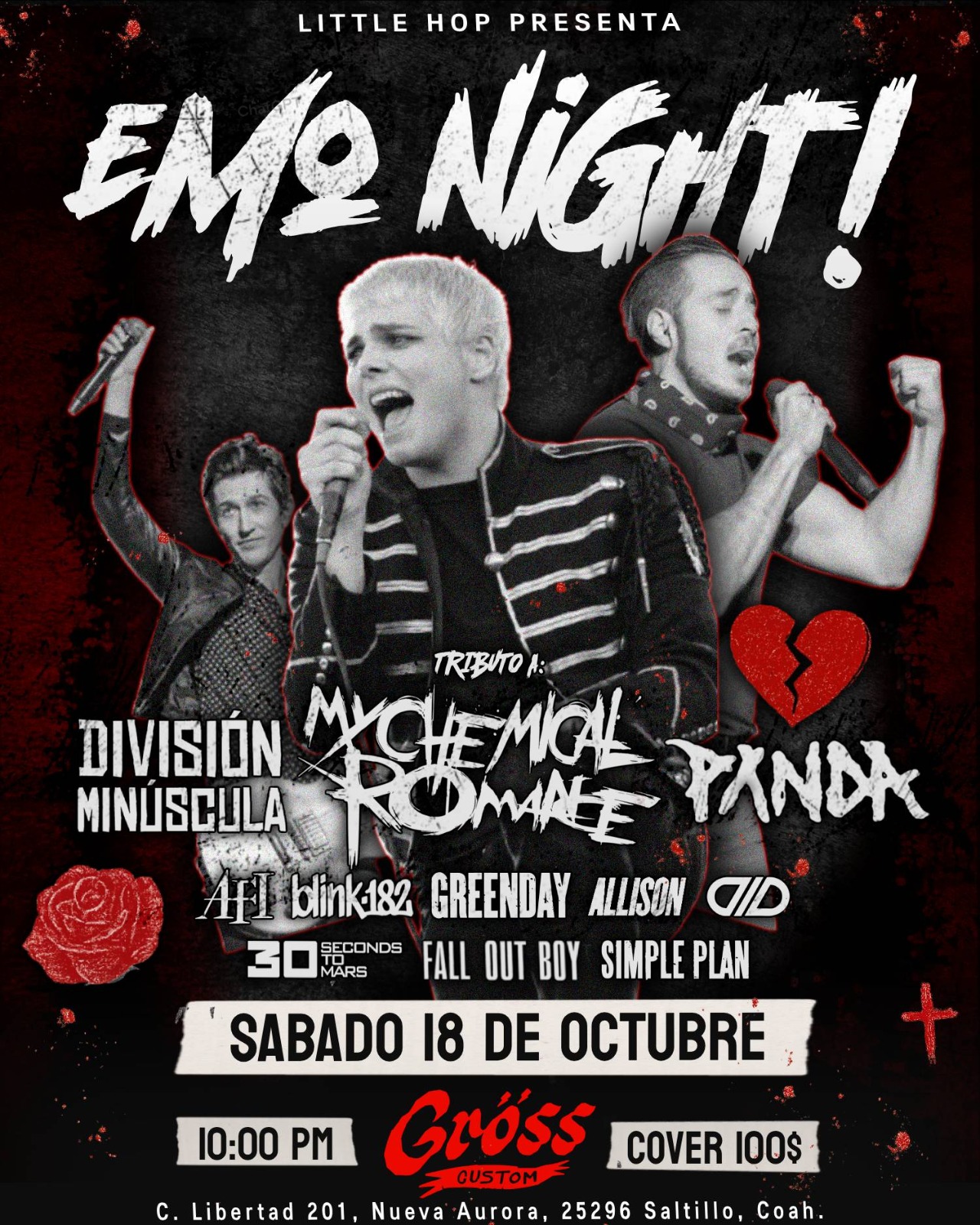 Emo Night en Gröss Moto Customs - Bienvenidos a Saltillo