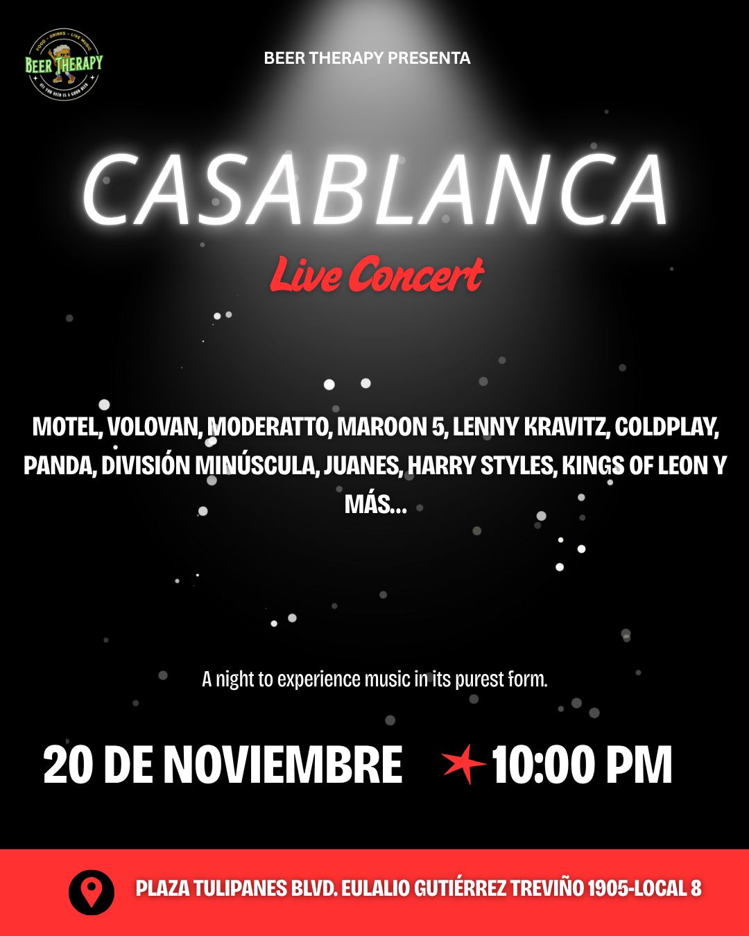 Casablanca en Beer Therapy - Bienvenidos a Saltillo