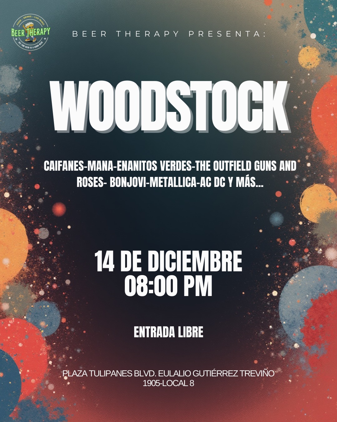 WOODSTOCK en Beer Therapy - Bienvenidos a Saltillo