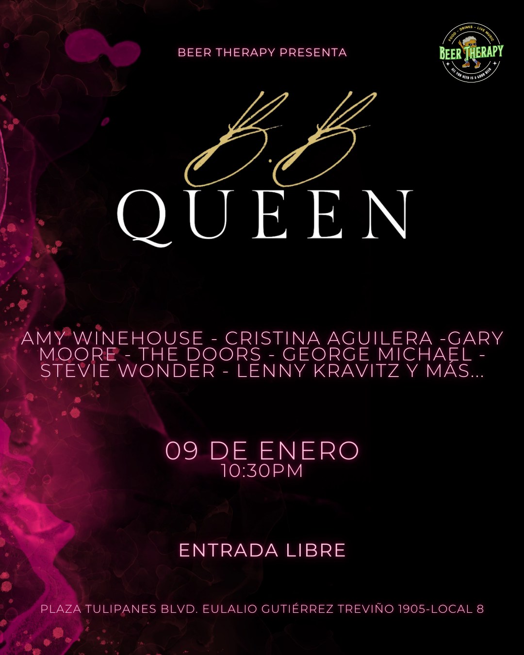 B.B QUEEN en Beer Therapy - Bienvenidos a Saltillo